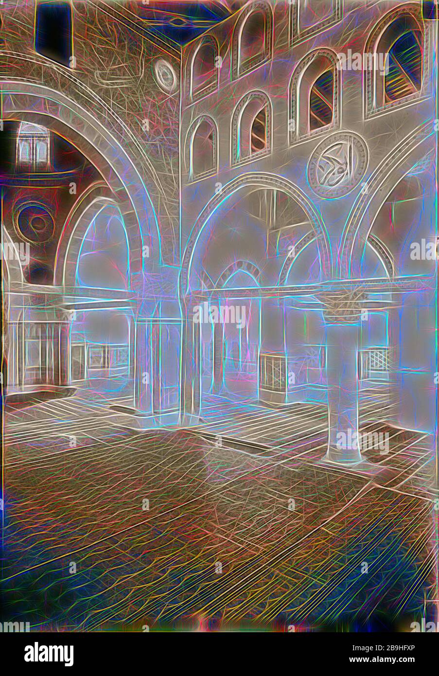 El Aksa, al-Aqsa Mosque interior S.W. corner of nave. 1934, Jerusalem ...