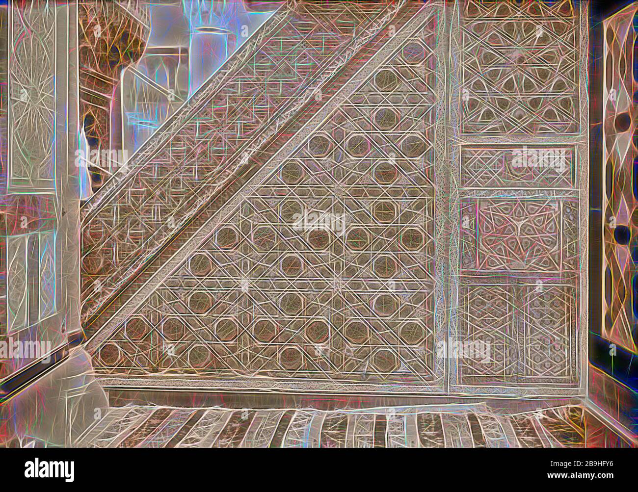 El Aksa, al-Aqsa Mosque Cedar pulpit Close up of carving. 1934 ...