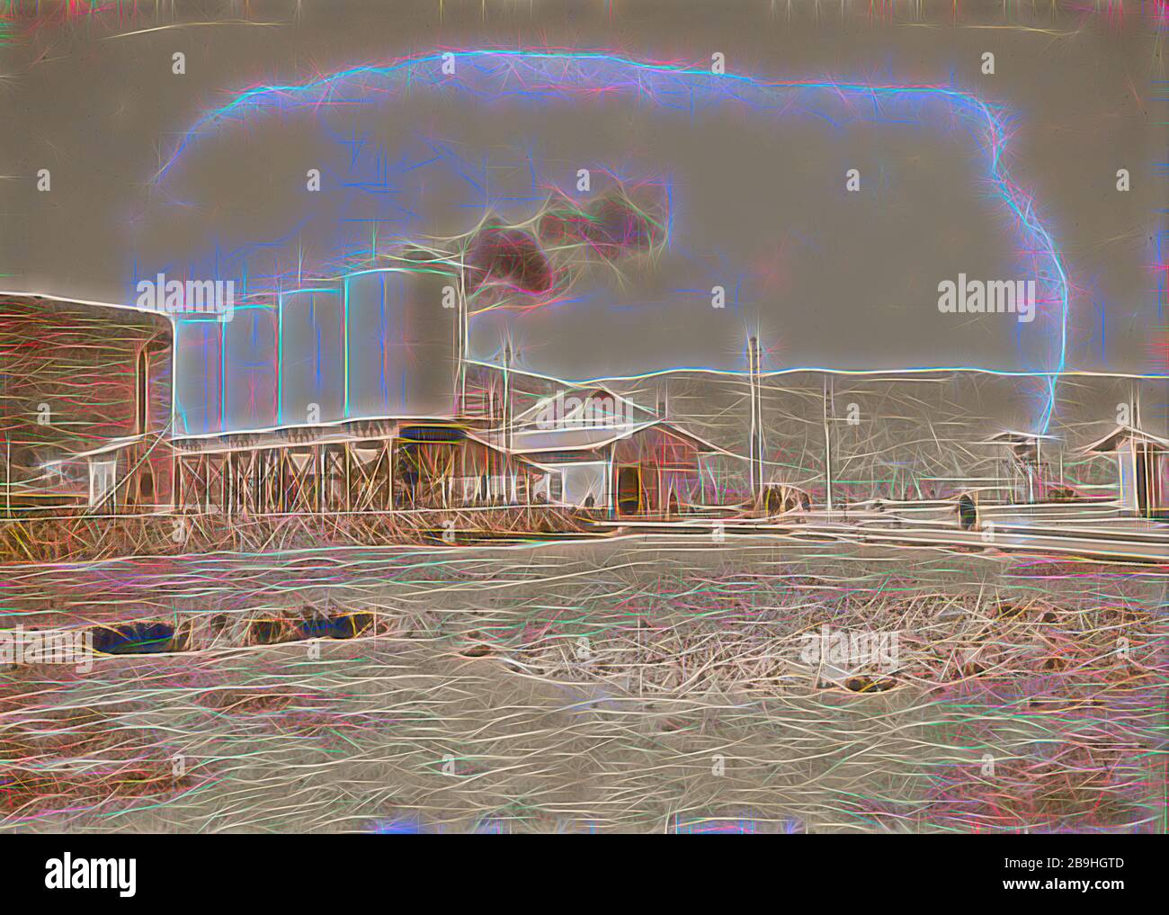 Shell oil tanks near Haifa. Other smaller tanks in Shell Co. yard. 1934 ...