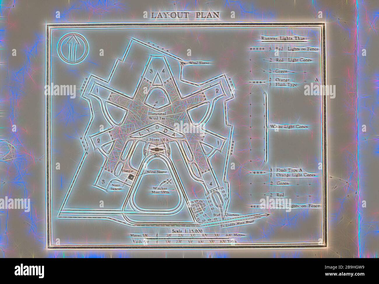 Plan of Lydda Air landing ground. 1934, Israel, Lod Stock Photo - Alamy
