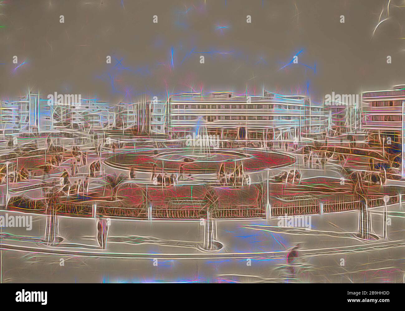 Tel Aviv. Dizengoff Circle. 1934, Israel, Tel Aviv Stock Photo - Alamy