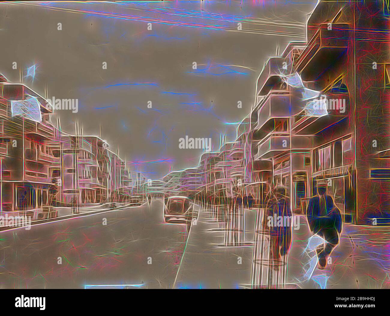 Tel Aviv. Dizengoff Street. Yarkou Street. 1934, Israel, Tel Aviv Stock ...