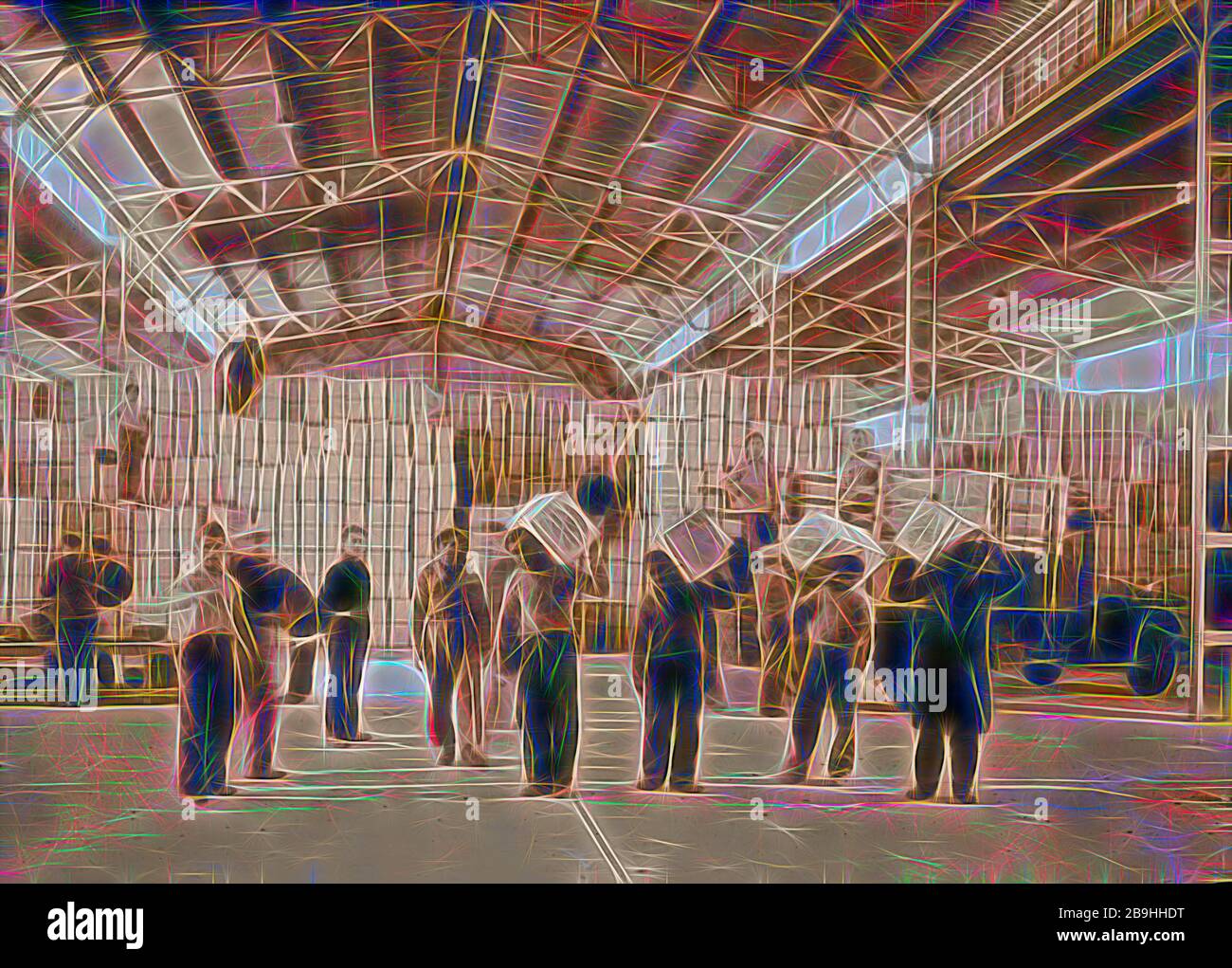 Tel Aviv. Interior of orange shed. 1934, Israel, Tel Aviv Stock Photo ...