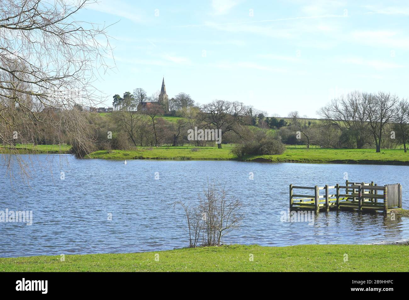Lake at the Harrold-Odell Country Park Stock Photo - Alamy