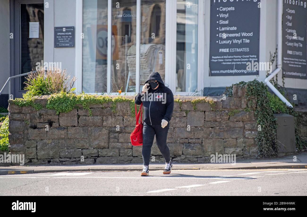 Mumbles main shopping street hi-res stock photography and images - Alamy