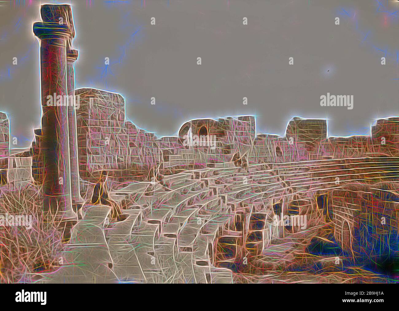 Jebel el-Druze & Hauran. Basra Eski Sham. The Roman theatre within the ...