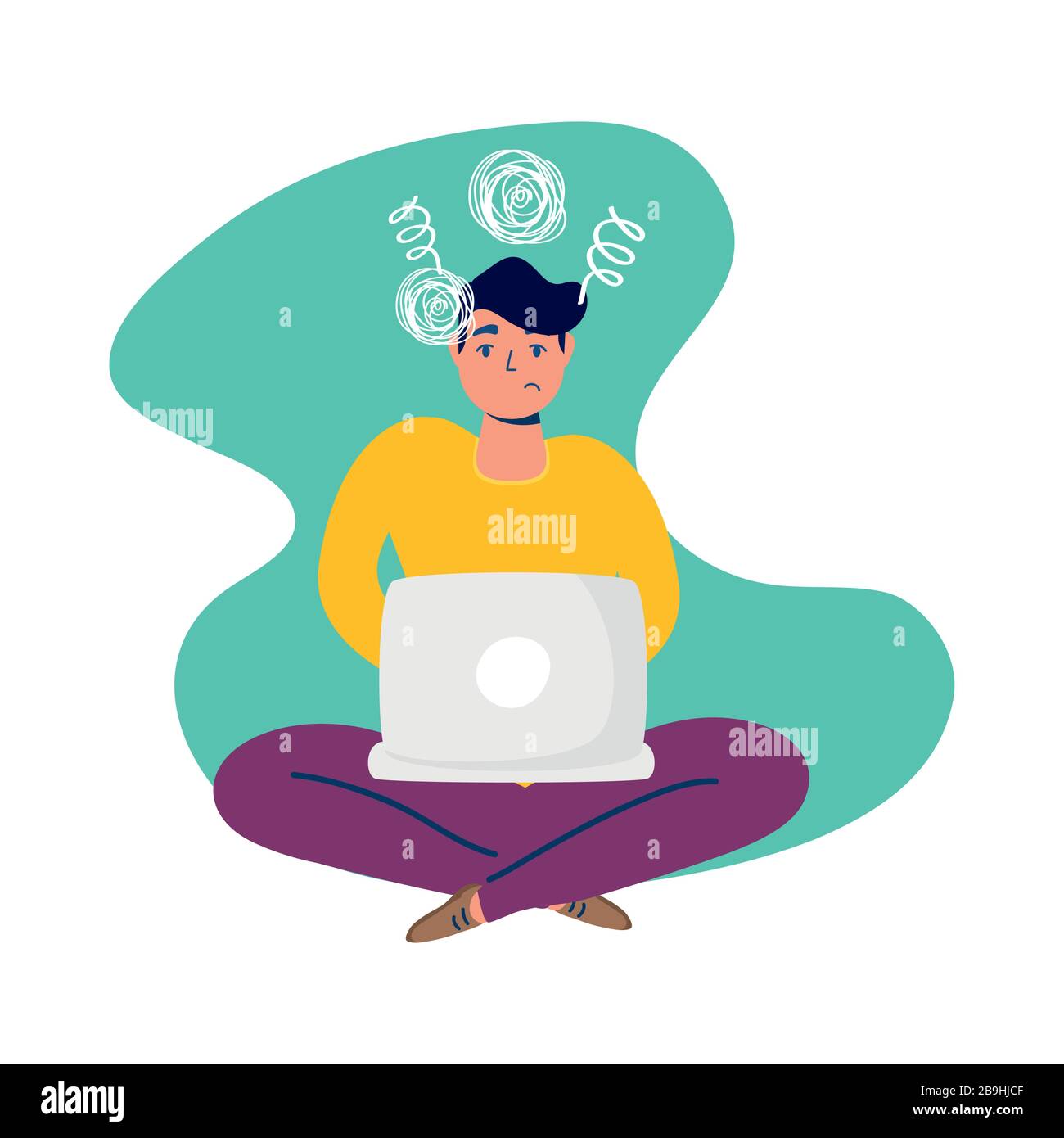 Young man sick using Cut Out Stock Images & Pictures - Alamy