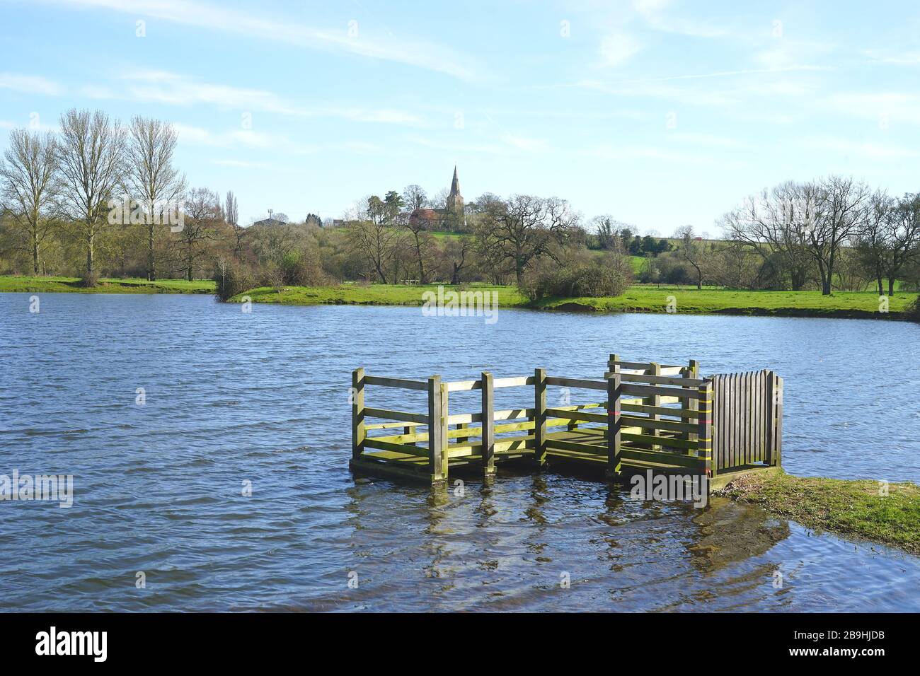 Lake at the Harrold-Odell Country Park Stock Photo - Alamy