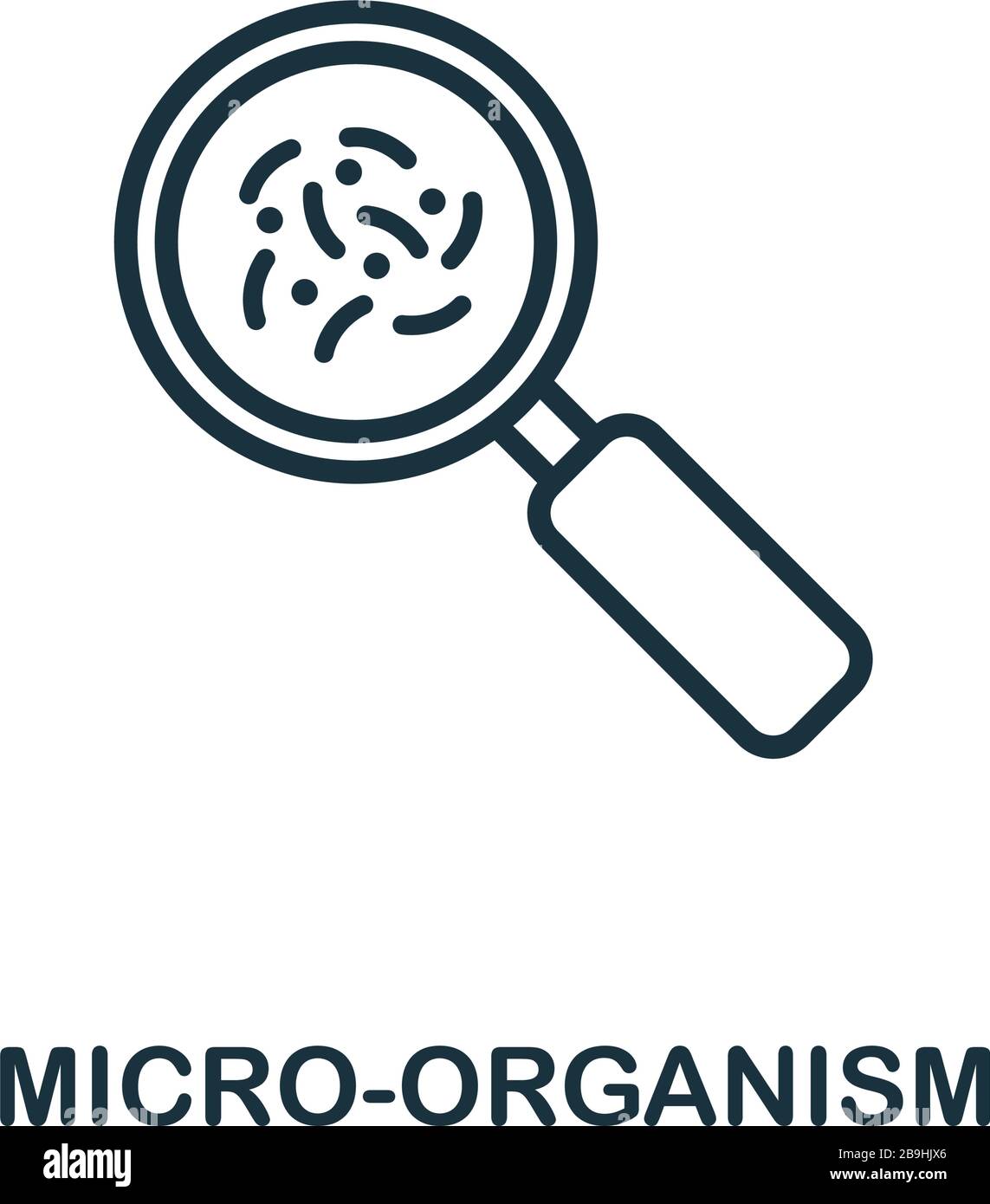 Micro-Organism icon. Simple line element from biotechnology icons ... Micro-Organism icon. Simple line element from biotechnology icons ...