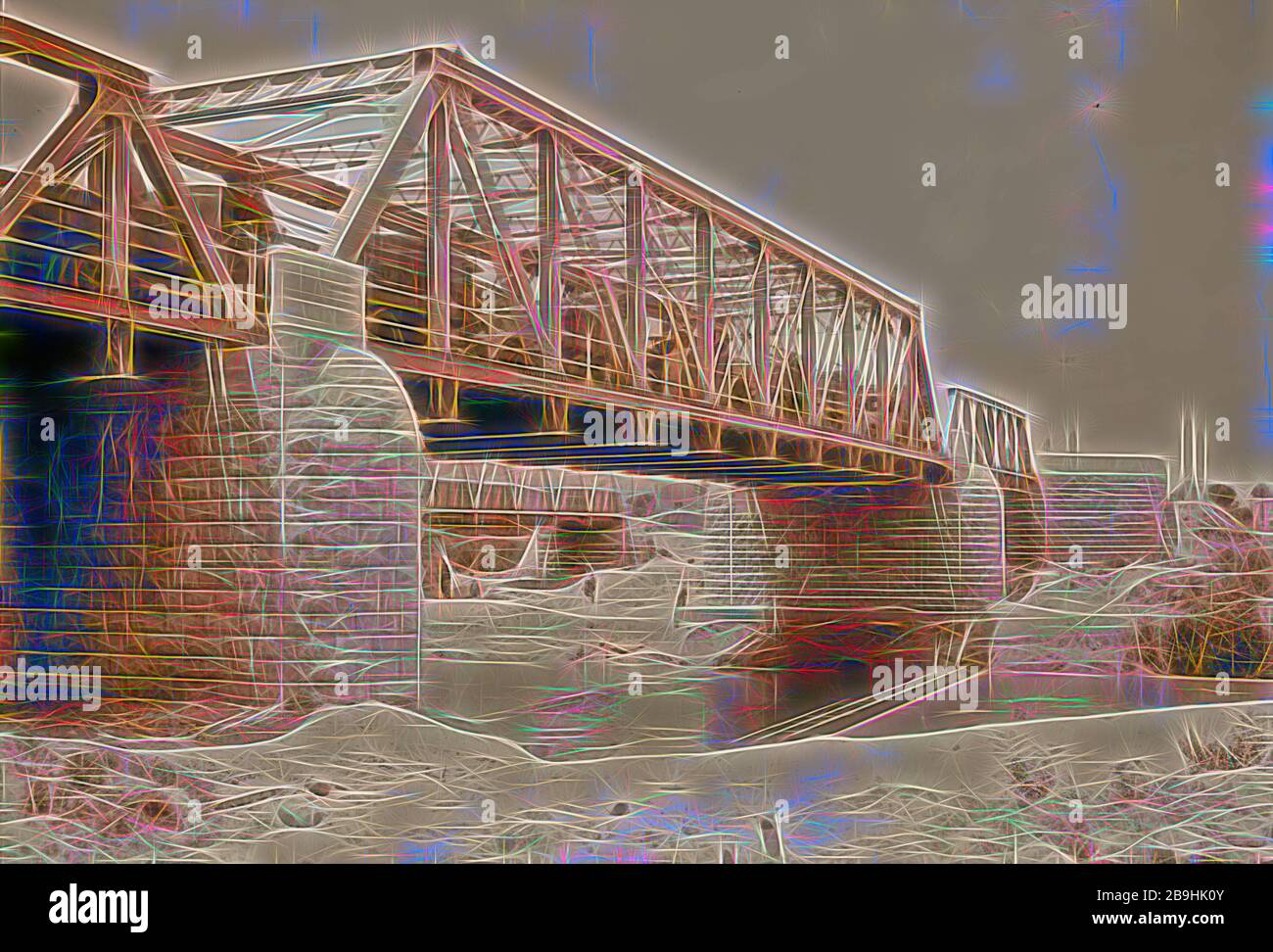 Allenby Bridge under test. 1934, bridge that crosses the Jordan River ...