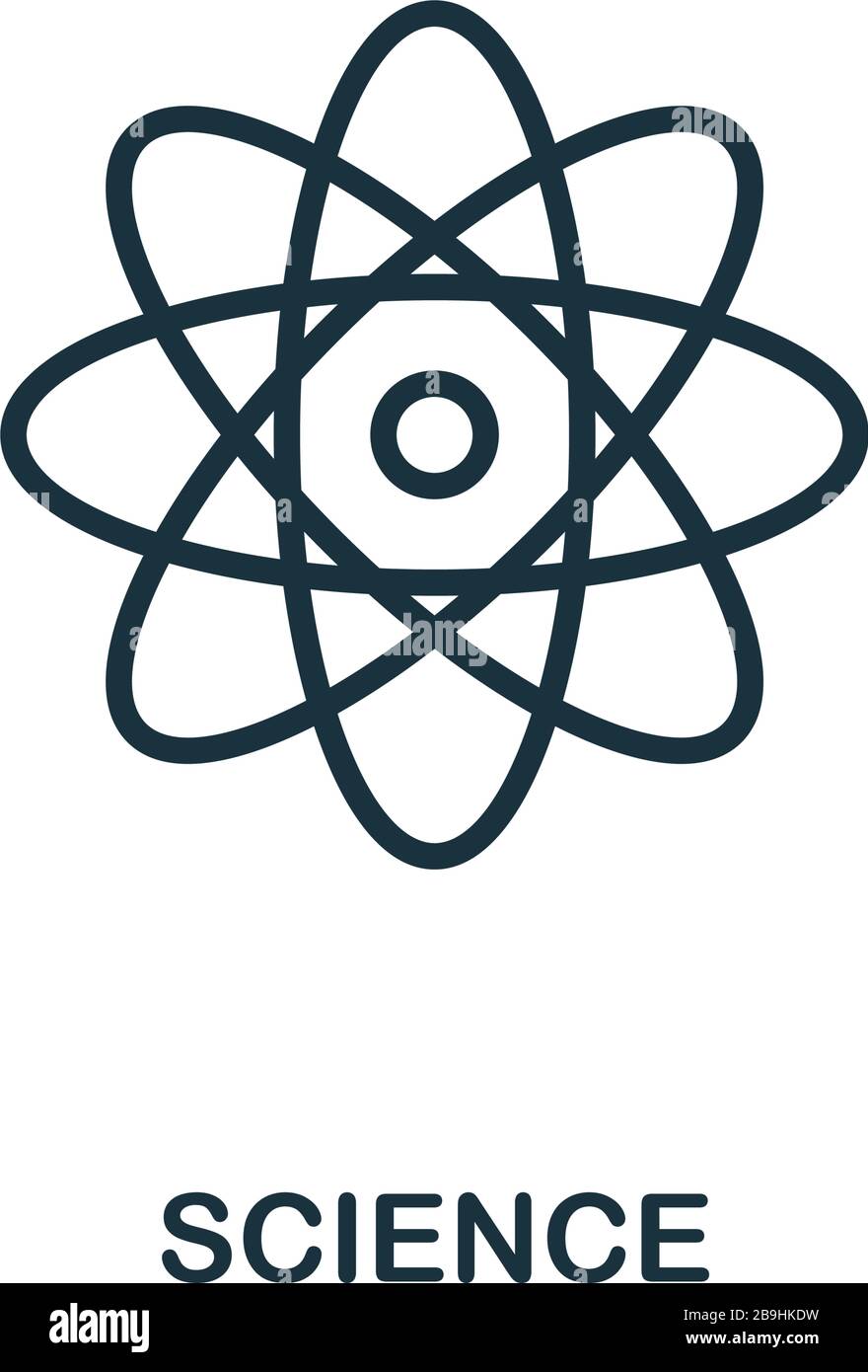 Science icon. Simple line element from biotechnology icons collection ... Science icon. Simple line element from biotechnology icons collection ...