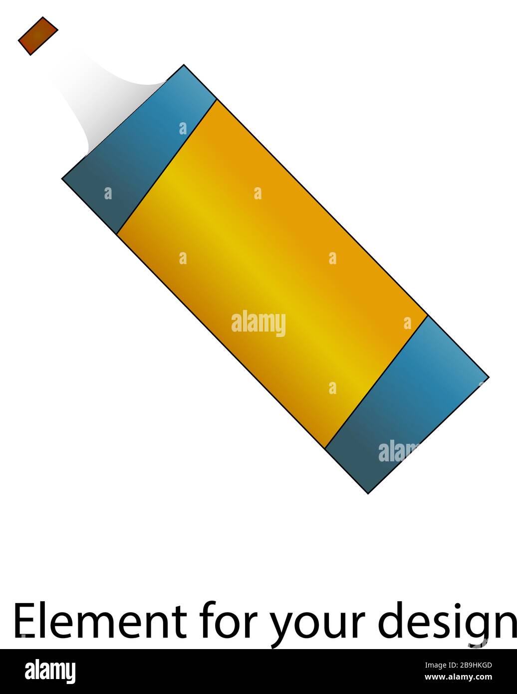 School supplies. Glue for paper .. Vector illustration isolated on a ...