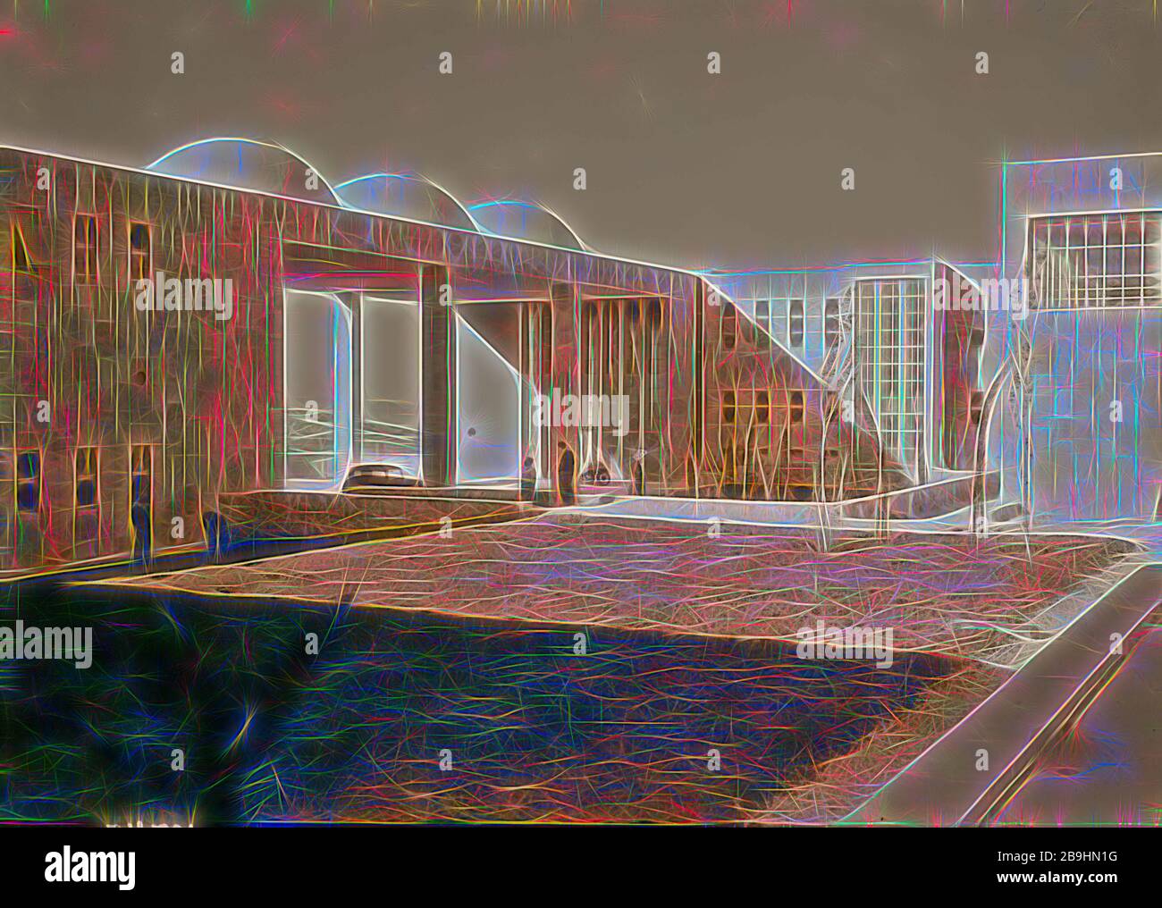 New Hadassah University Medical Centre, (Scopus) Courtyard of main ...