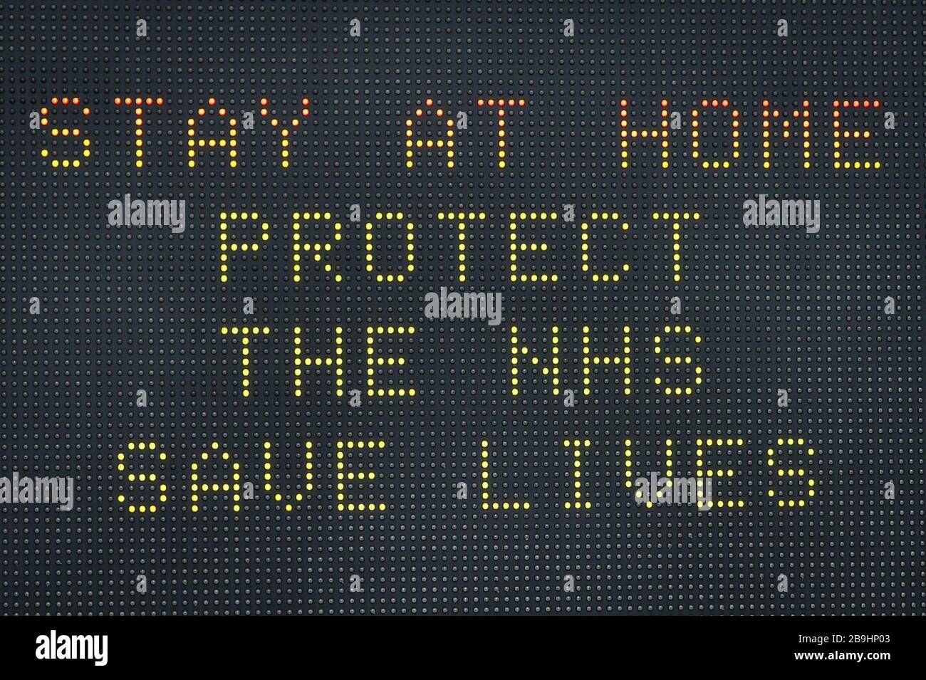 Protect nhs sign save lives hi-res stock photography and images - Alamy