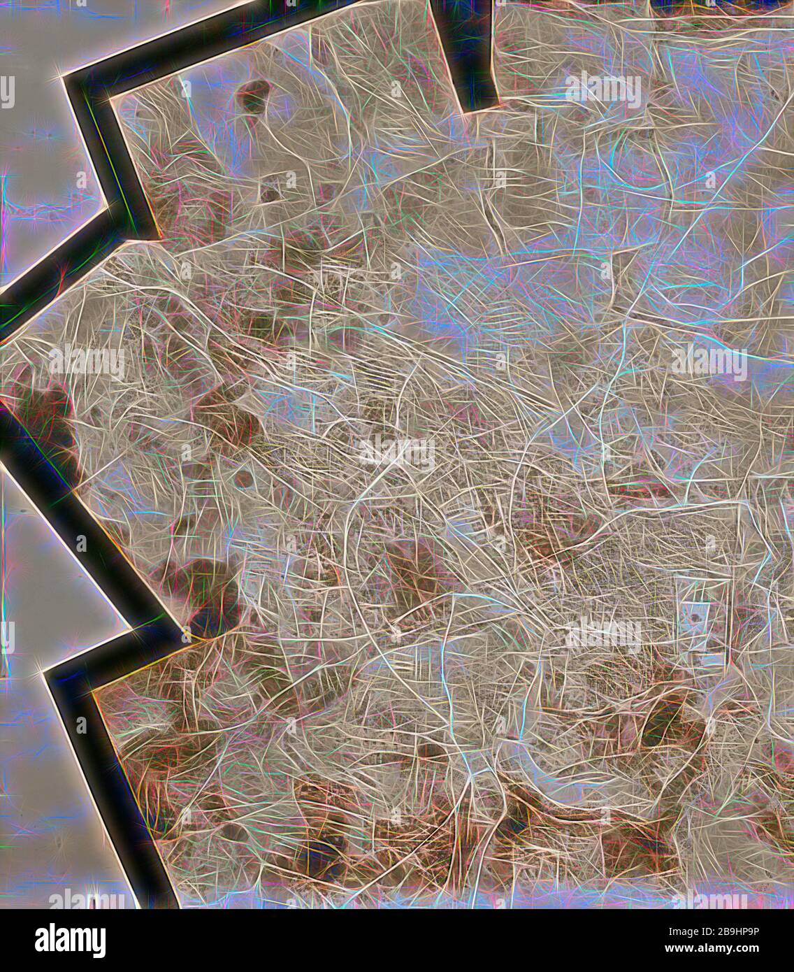 Air mosaic plan or map of Jerusalem & surroundings. 1940, Jerusalem ...