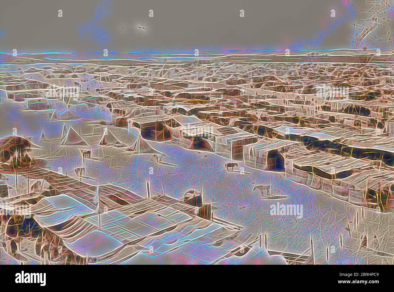 Neby [i.e., Nebi] Rubin encampment. 1898, Israel Stock Photo - Alamy