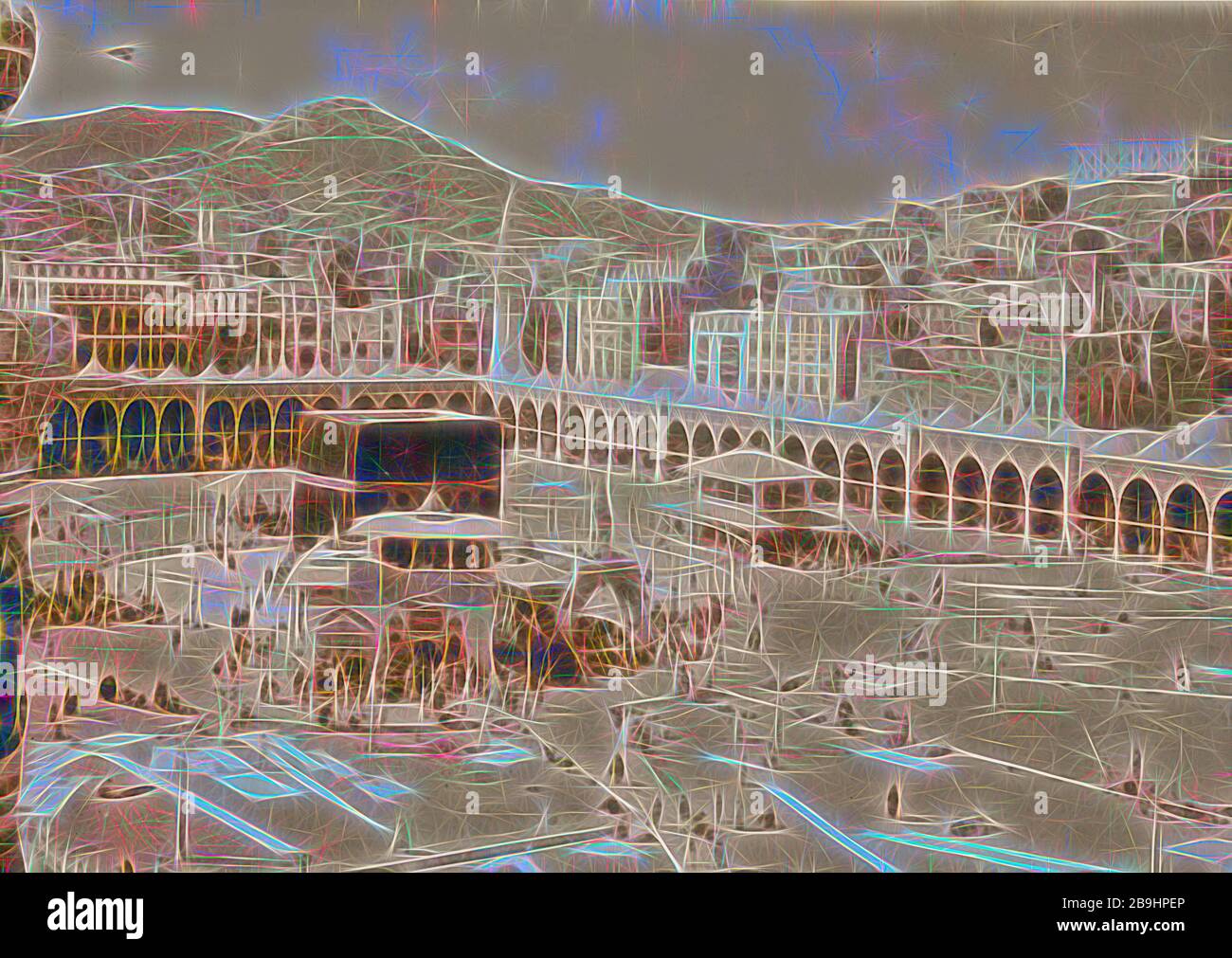 Mecca, ca. 1910. Bird's-eye view of uncrowded Kaaba. 1910, Saudi Arabia ...