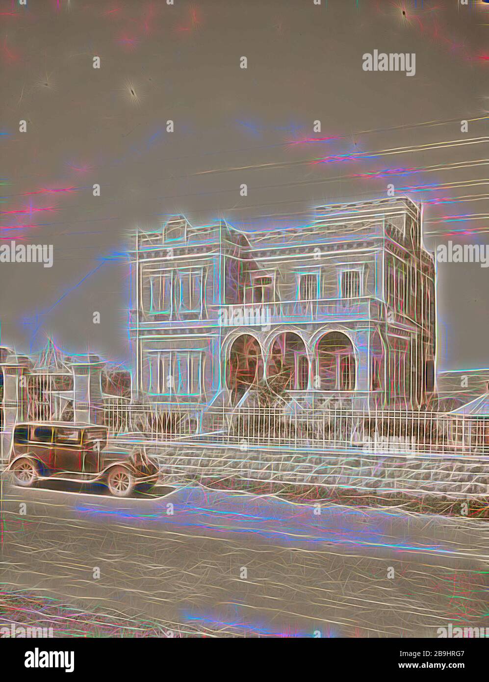 Jerusalem British homes, embassy 1898, Israel Stock Photo - Alamy