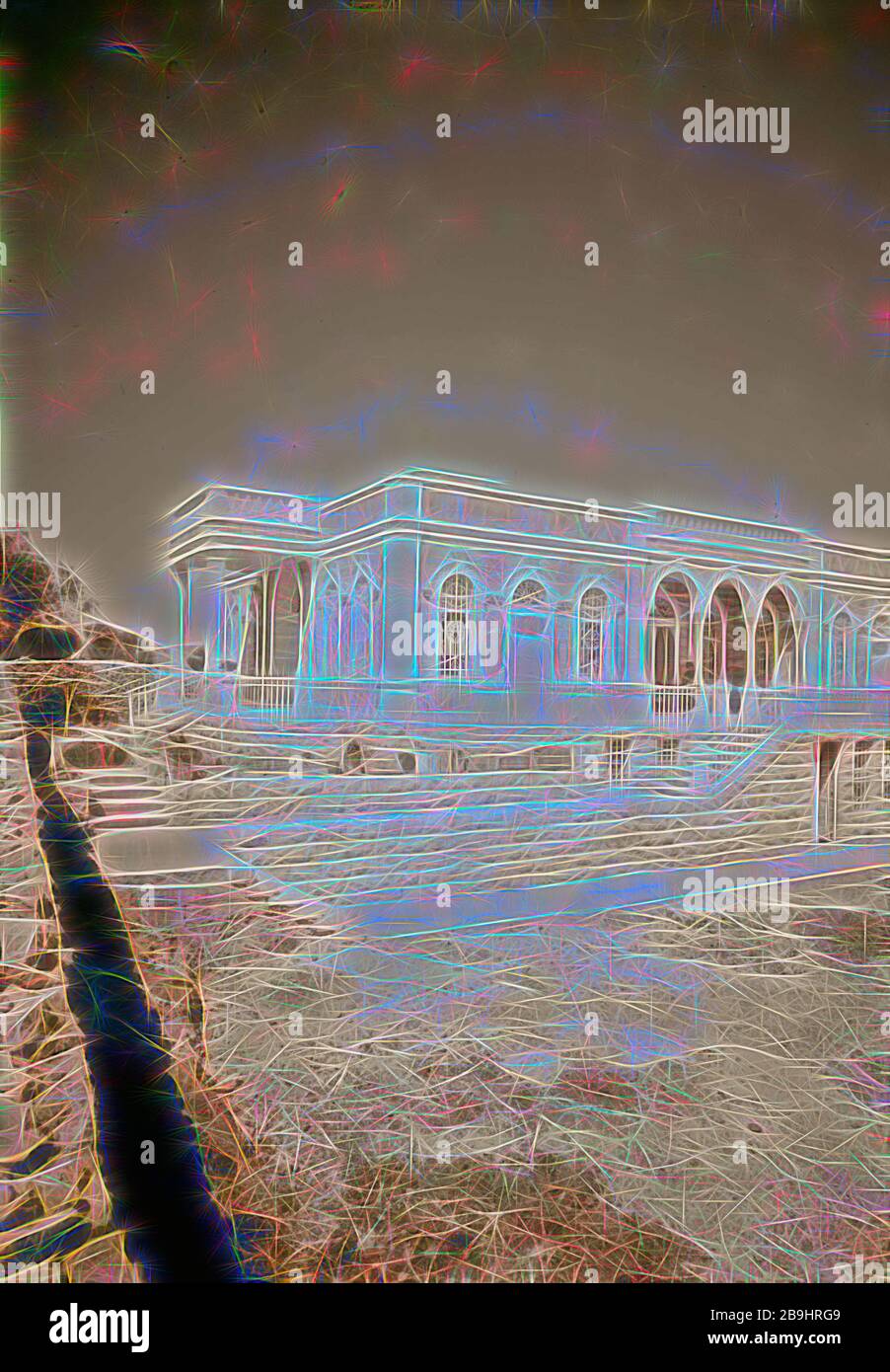 Jerusalem British homes, embassy 1898, Israel Stock Photo - Alamy