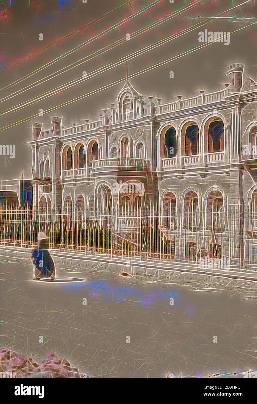 Jerusalem British homes, embassy 1898, Israel Stock Photo - Alamy