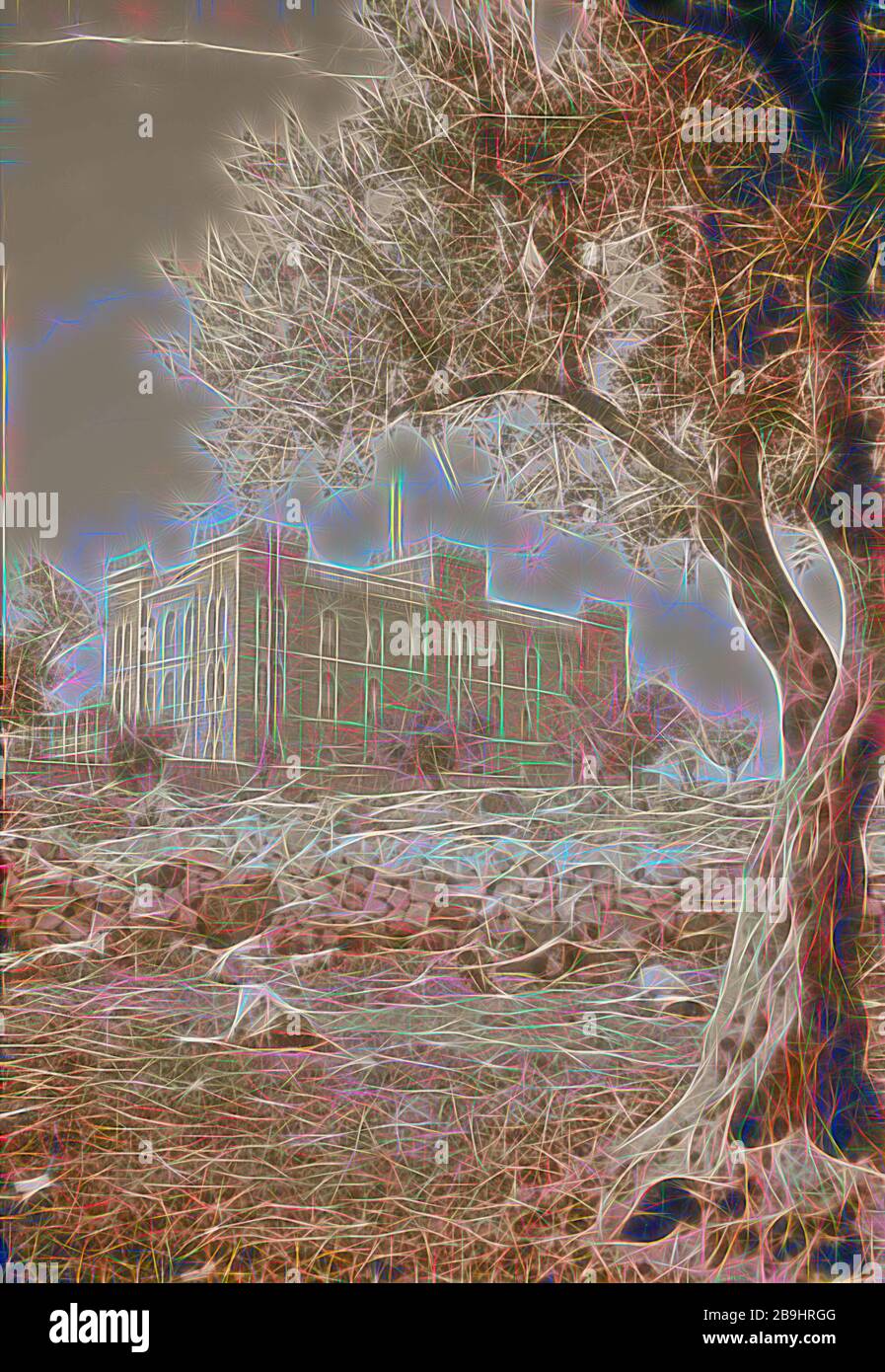 Jerusalem British homes, embassy 1898, Israel Stock Photo - Alamy