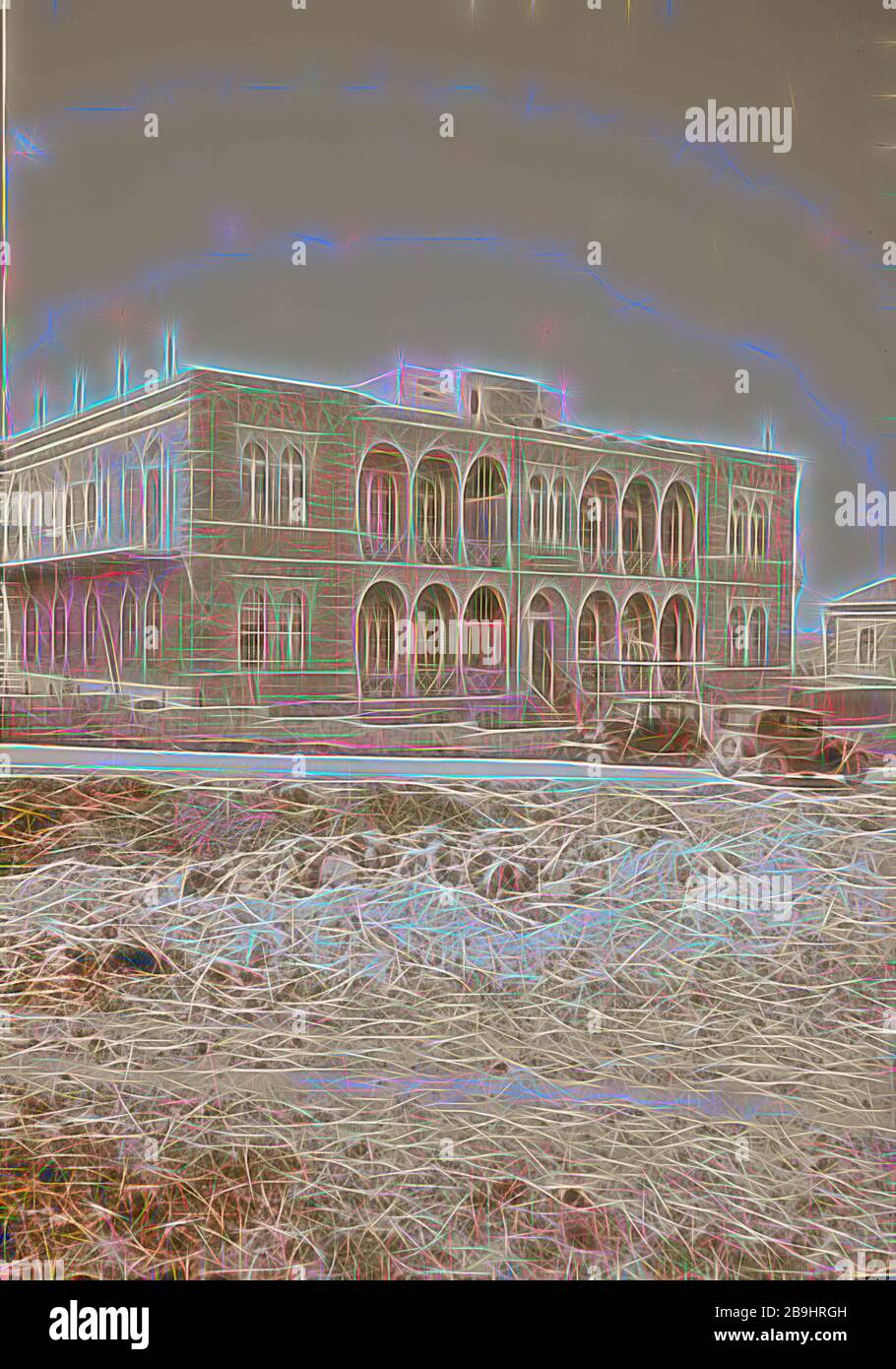 Jerusalem British homes, embassy 1898, Israel Stock Photo - Alamy