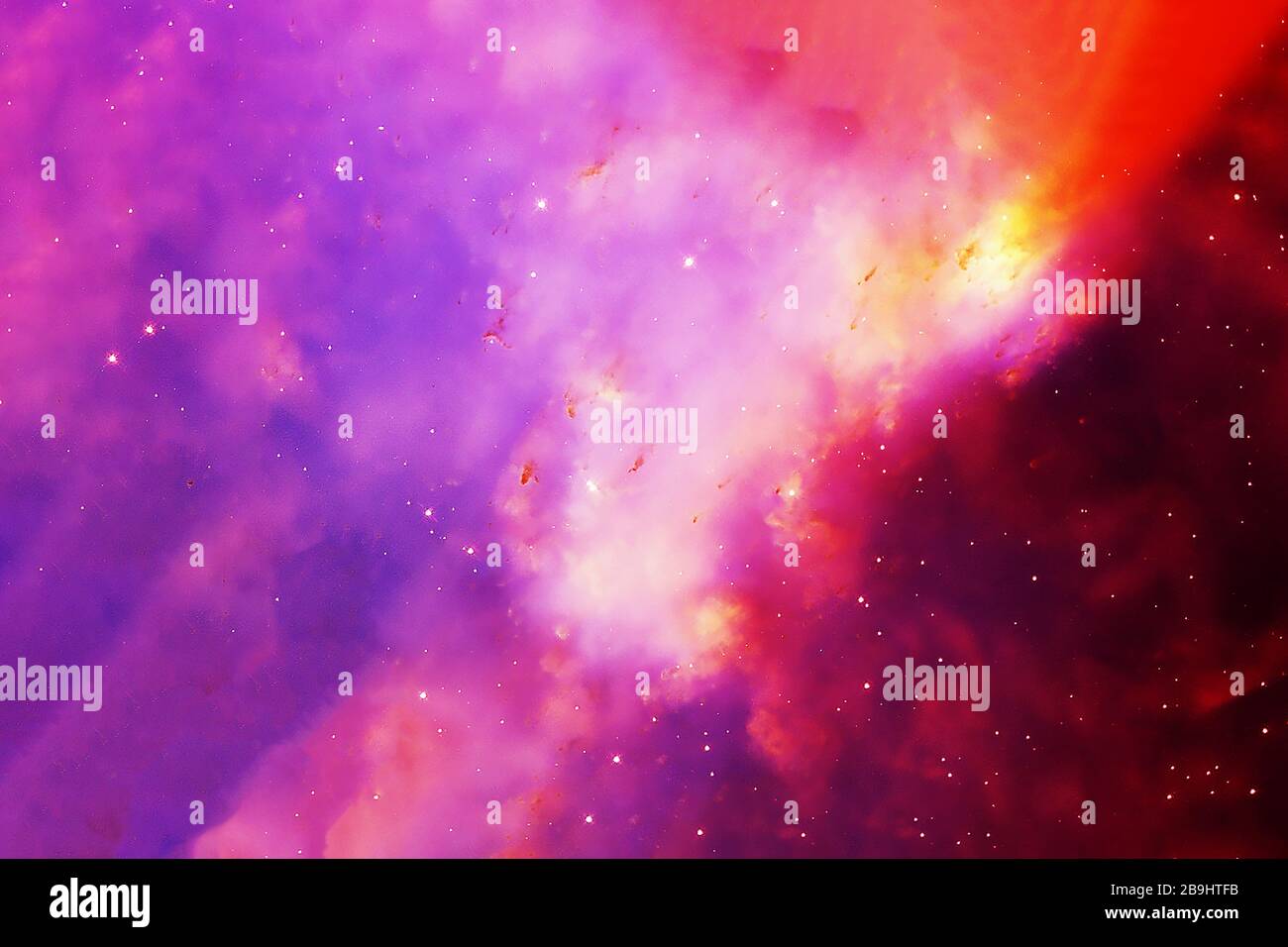 Beautiful colored nebula in space. Elements of this image furnished by ...