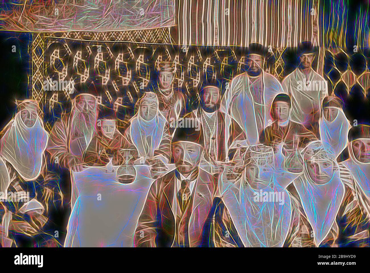 Bokhara, Bukharan Jews on Feast of Tabernacles, Sukkot 1900, Middle ...