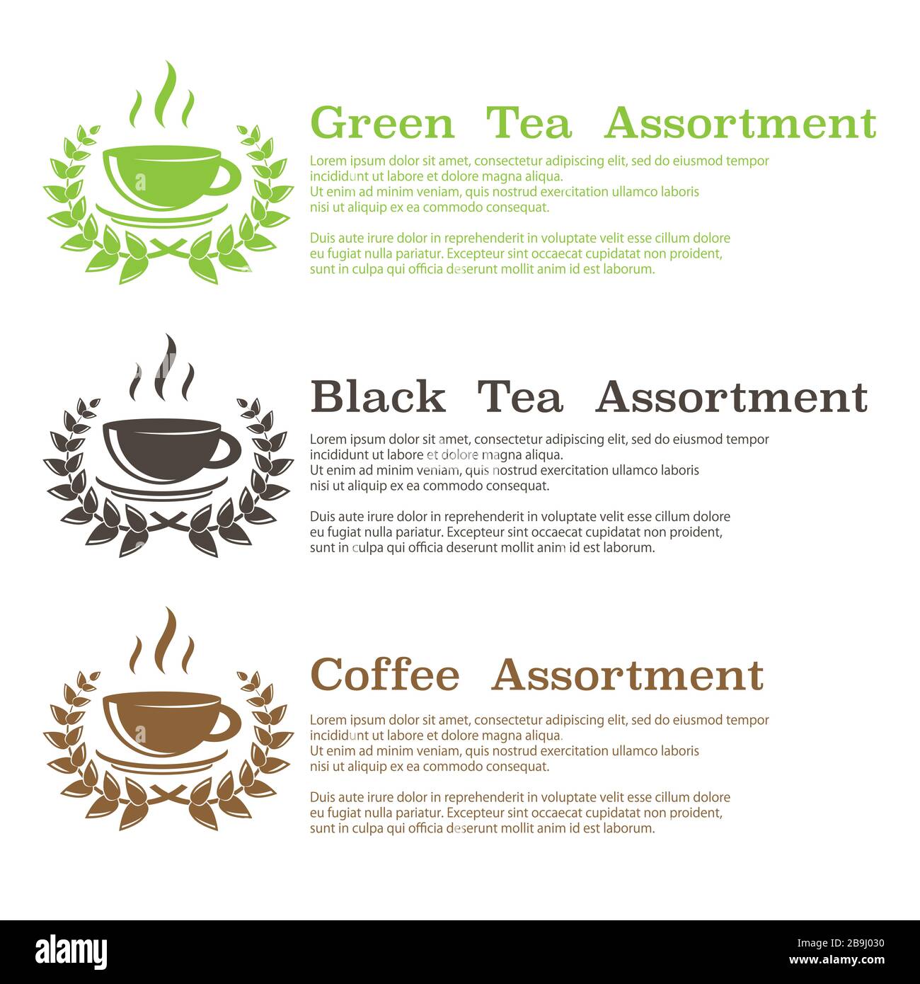 Hot drink symbols Cut Out Stock Images & Pictures - Alamy