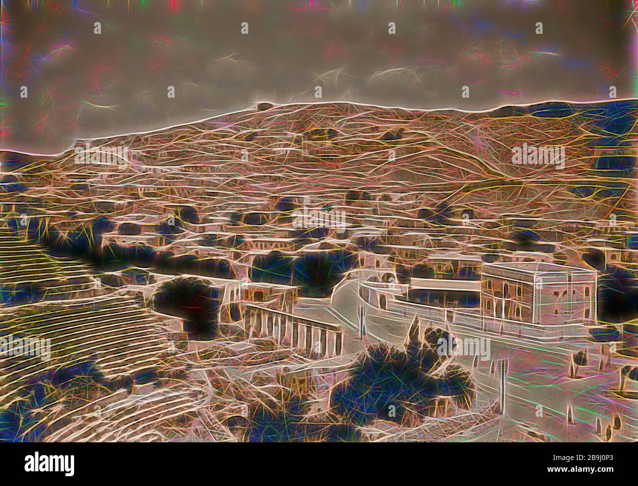 Trans-Jordan. Amman. (The modern town among the ruins of ancient ...