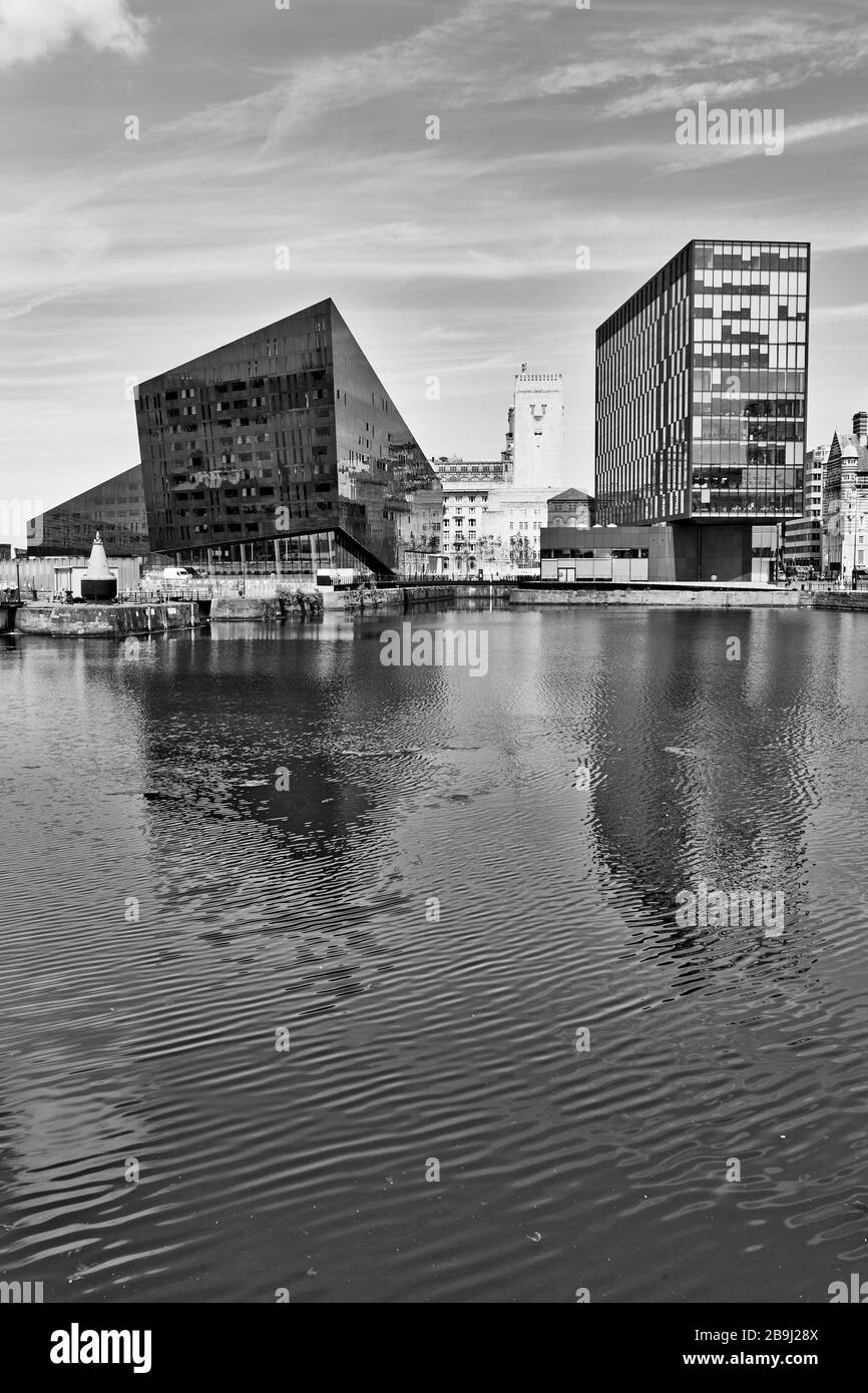 Albert Dock on Liverpool's historic waterfront in Liverpool, England ...