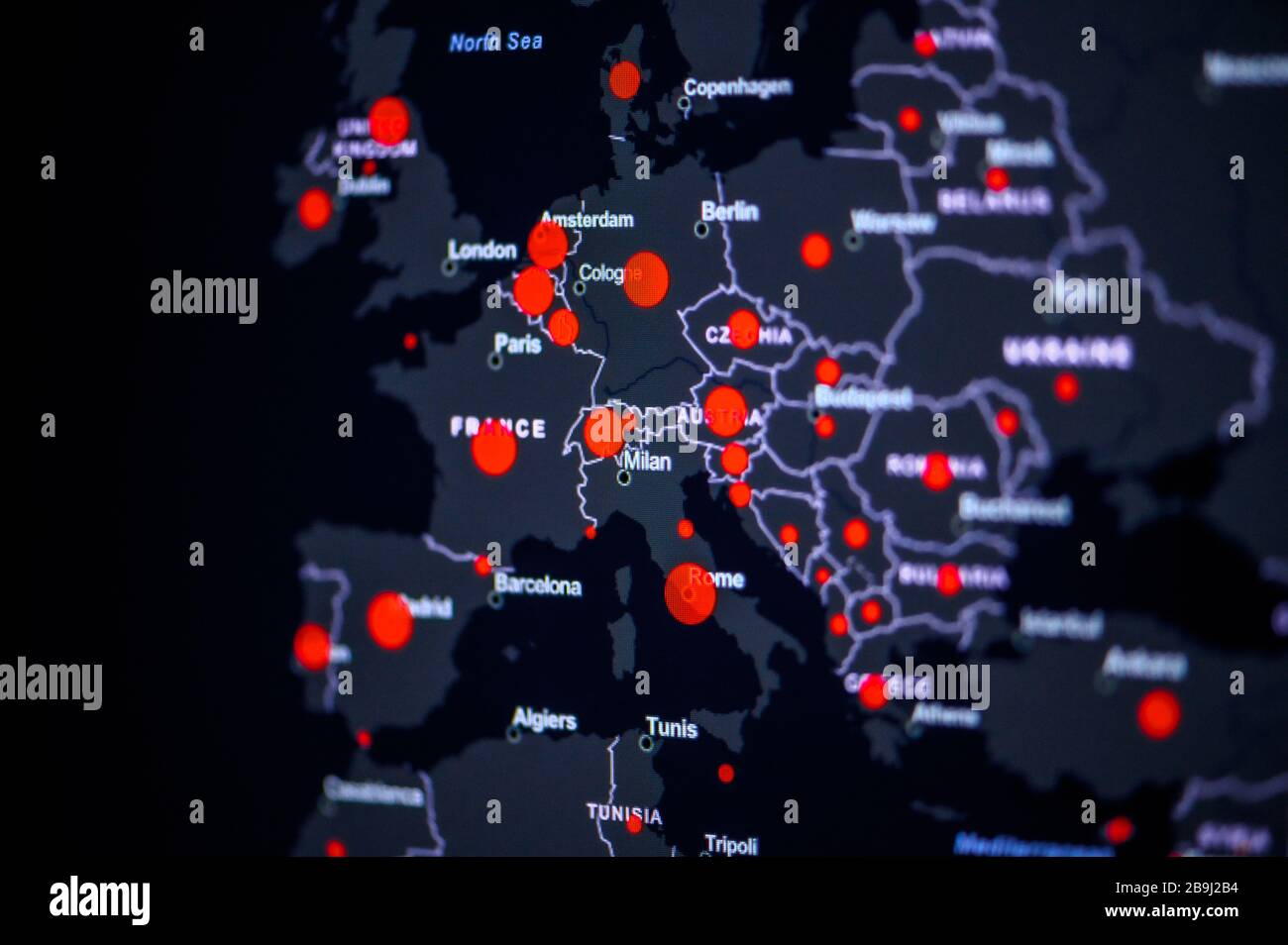 Europe, European Union, Western Europe. Coronavirus COVID-19 global ...