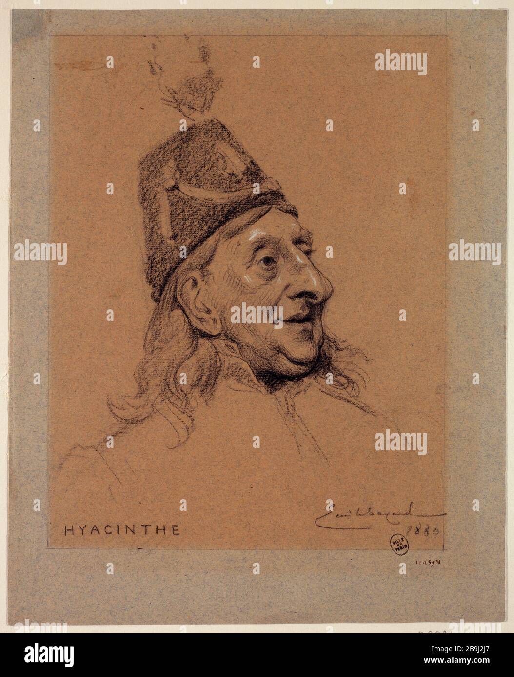 Portrait of Hyacinthe, actor from the Royal Palace. Emile-Antoine ...
