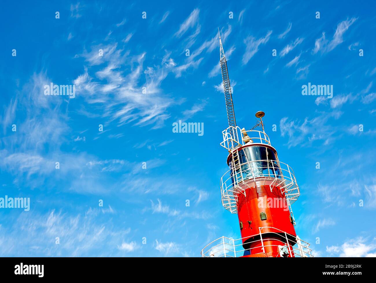 The 'Planet', a historic bright red lightship docked at Canning Dock ...
