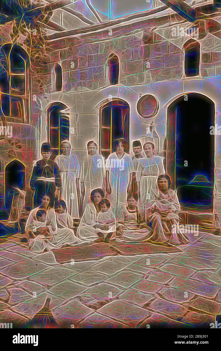 Poor Jewish family of Aleppo. 1900, Syria, Aleppo Stock Photo - Alamy