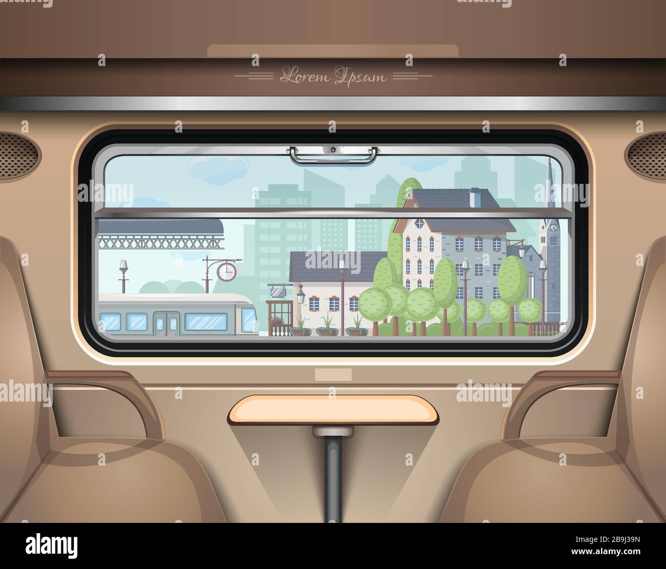 Railway depot railroad Stock Vector Images - Alamy