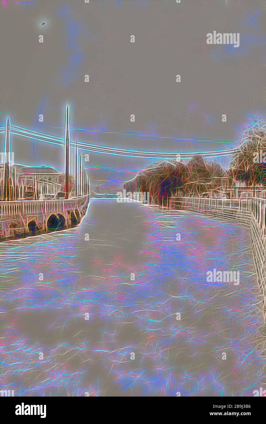 Damascus (Esh-Sham). River Abana (El-Barada). 1900, Syria, Damascus ...