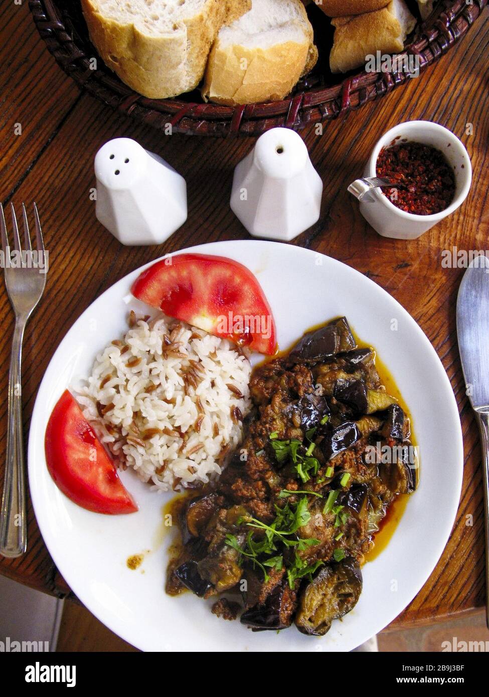 Classic Turkish Cuisine. Imam Bayildi - Stuffed Aubergine (Eggplant ...