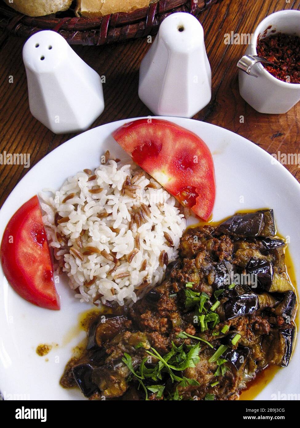 Classic Turkish Cuisine. Imam Bayildi - Stuffed Aubergine (Eggplant ...
