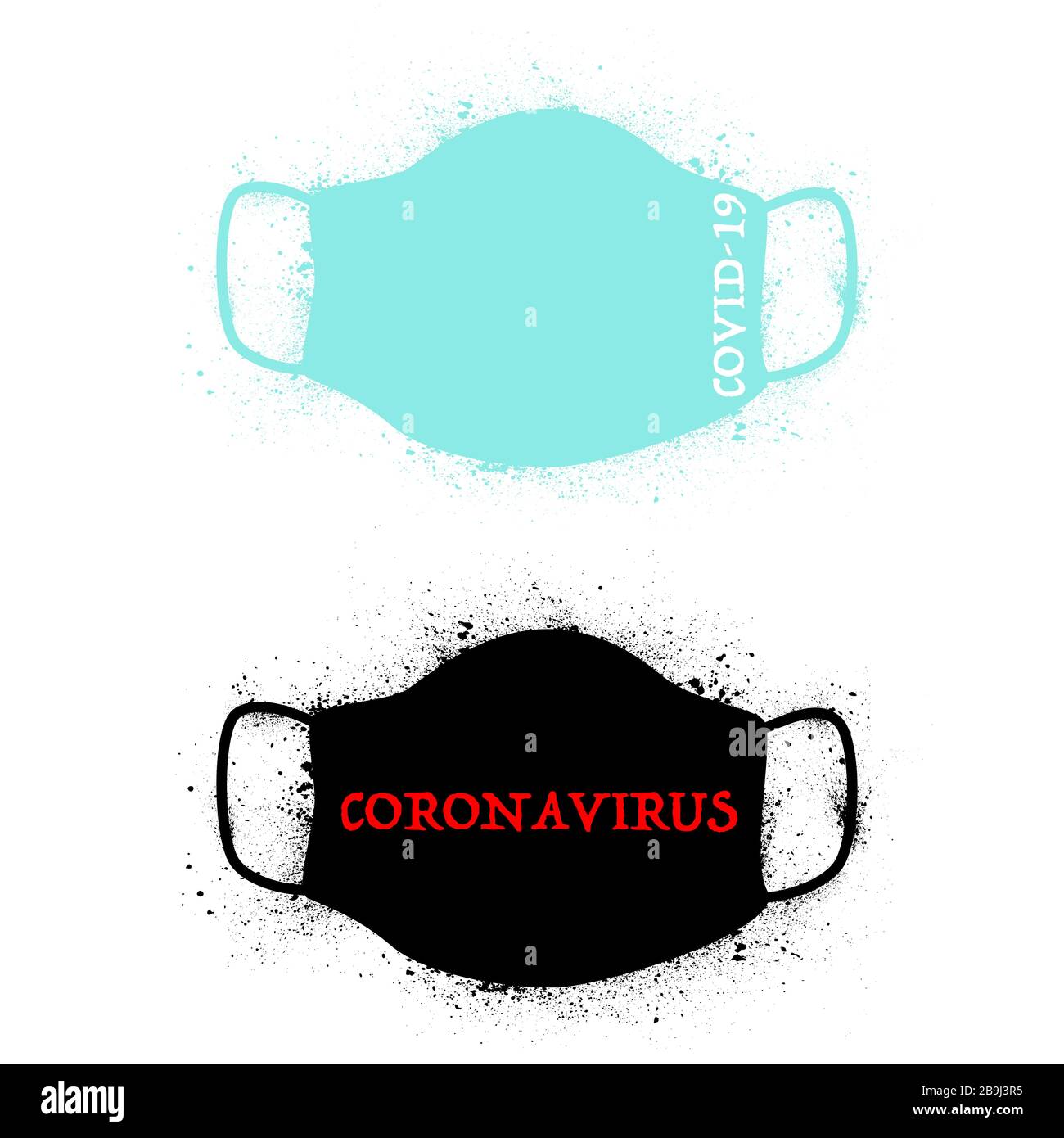 Set of surgical masks Stock Vector Images - Alamy