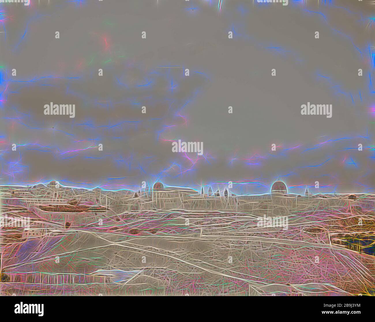 Hill of Ophel and south city wall, Temple area, Jerusalem. 1898 ...