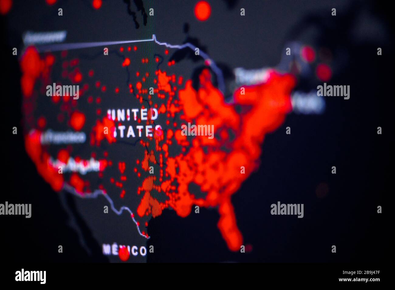 Red states map 2020 hi-res stock photography and images - Alamy