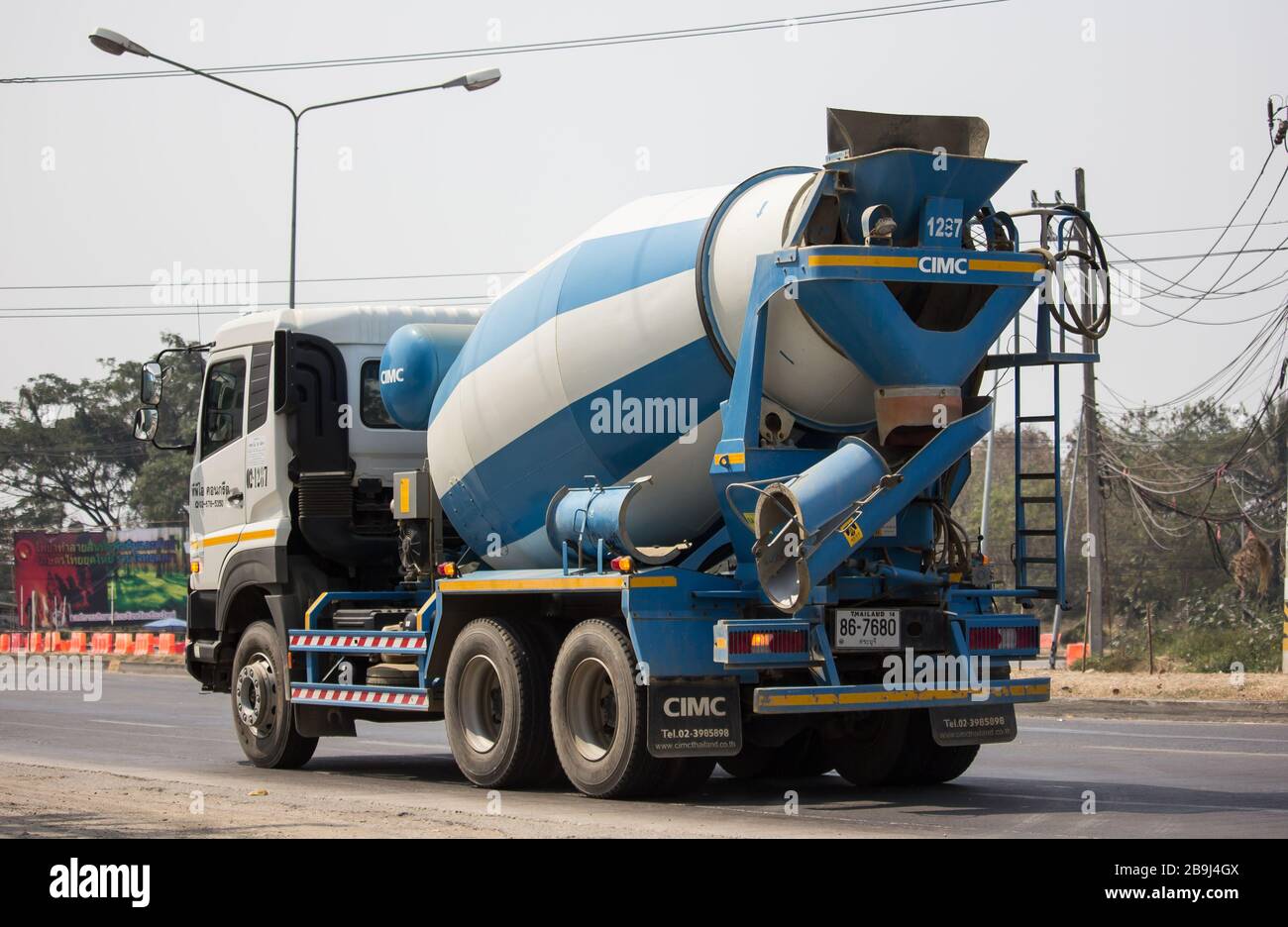 Chiangmai, Thailand - February 20 2020: Nissan UD Cement truck of TPI ...