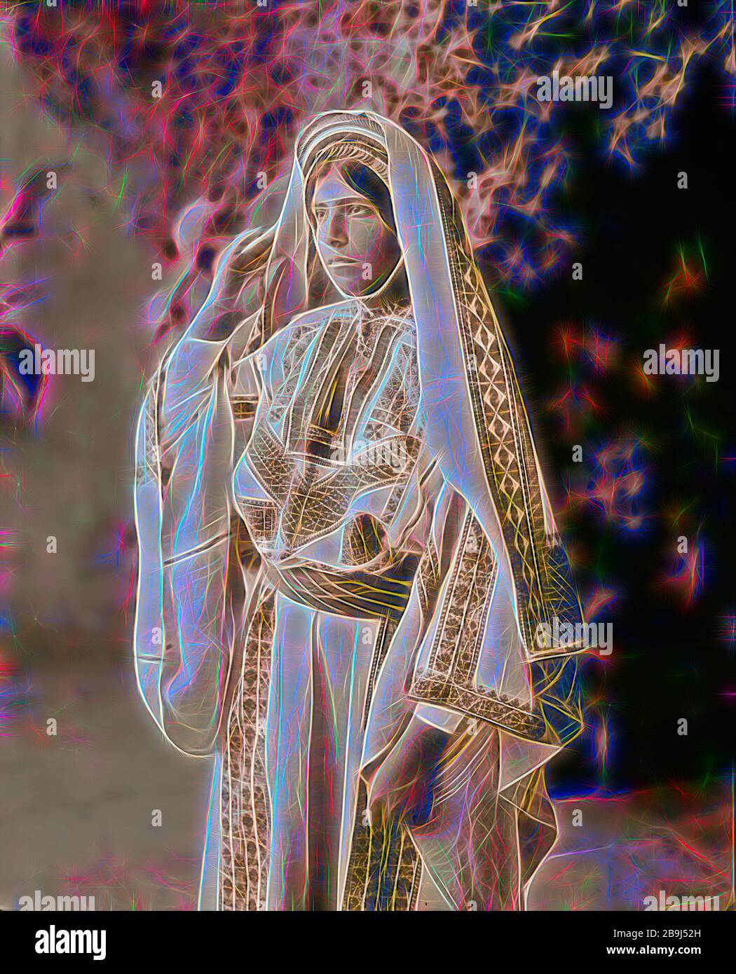 Girls of Ramallah 1898, Middle East, Israel and/or Palestine Stock ...