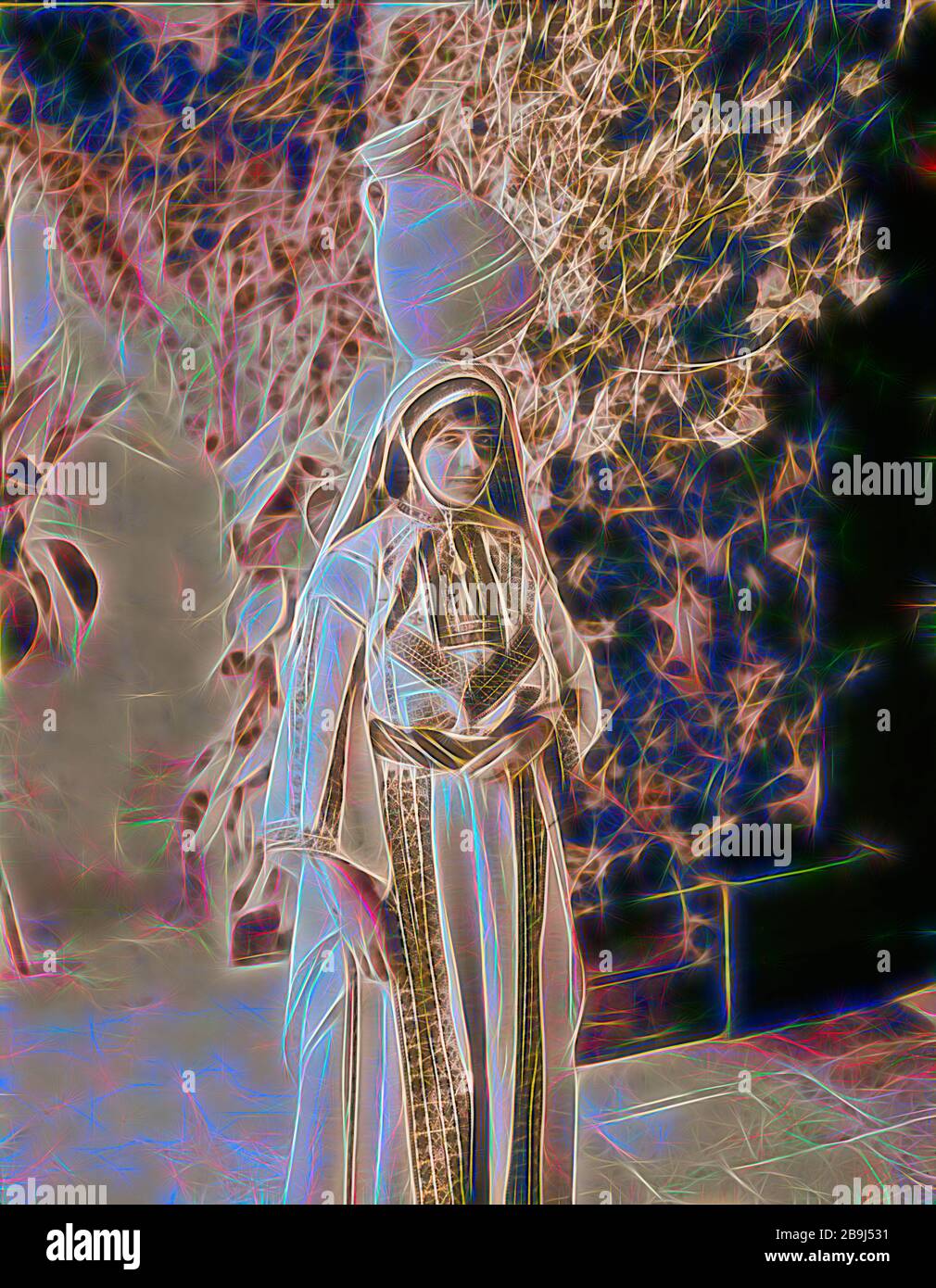 Girls of Ramallah 1898, Middle East, Israel and/or Palestine Stock ...