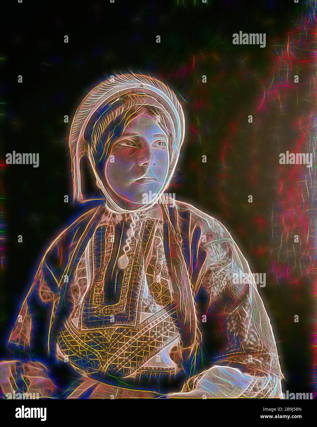 Arab girl from Ramallah?. 1898, Middle East, Israel and/or Palestine ...