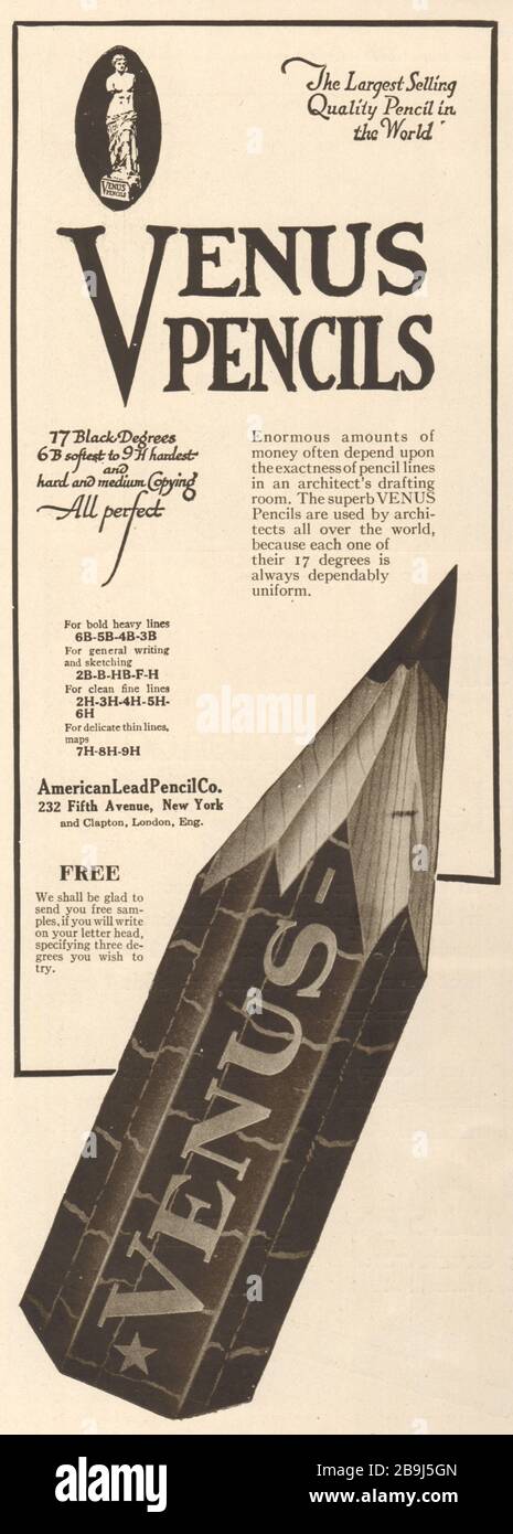 The largest selling quality pencil in the world. Venus pencils ...