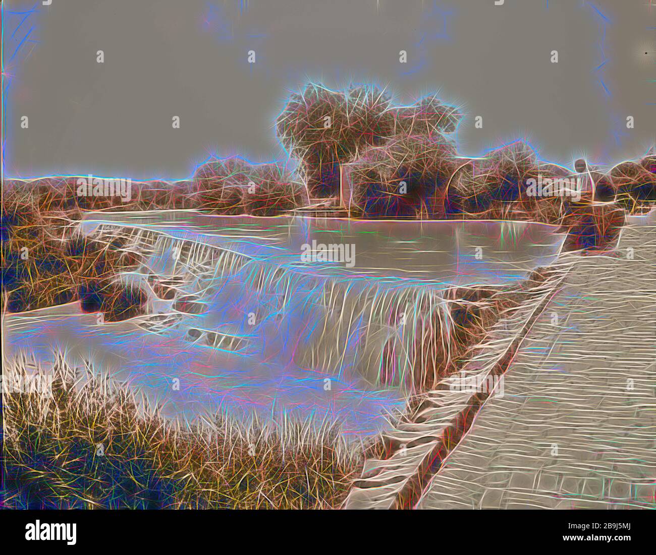 Damascus (Esh-Sham). River Abana. 1898, Syria, Damascus Stock Photo - Alamy