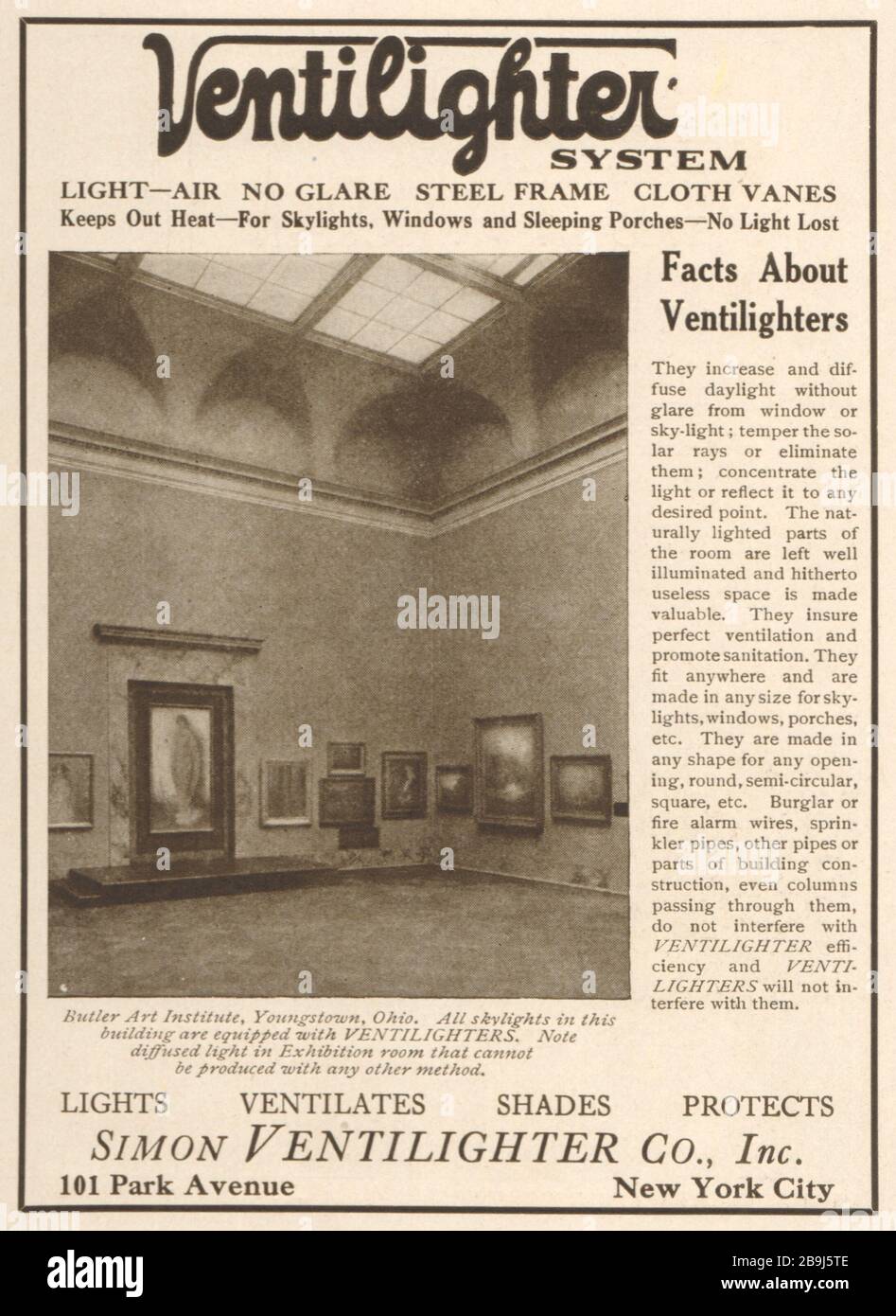 Butler Art Institute, Youngstown, Ohio. Skylight system. Simon ...