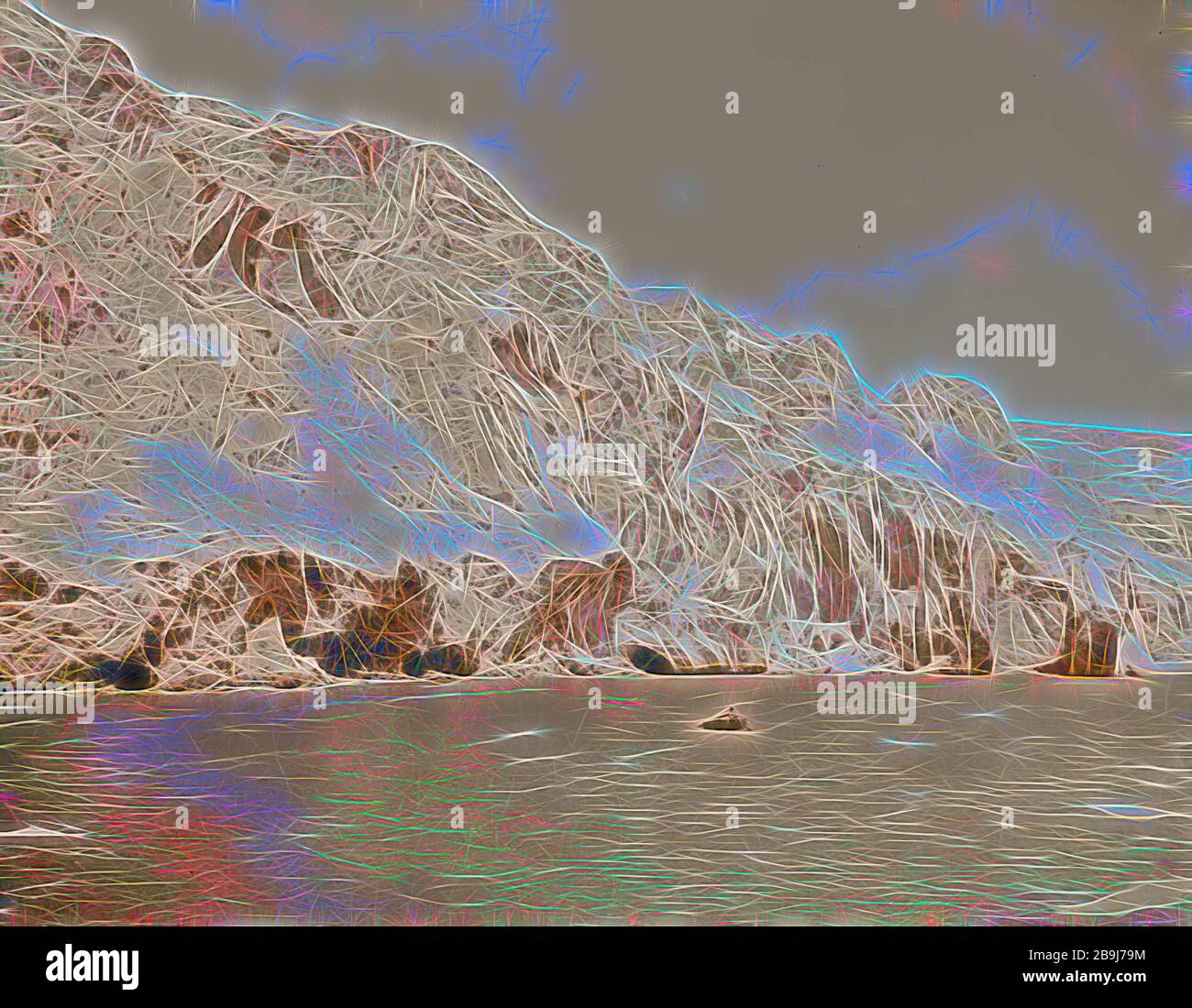 Around the Dead Sea (Bahr Lut) Jebel Usdum showing salt slabs. 1898 ...